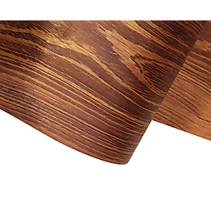 Aibote Natural Vintage Caramel Color Rosewood Wood Veneer Restoration Sheets(Overall Size:10"x100") Wooden Sticker DIY Material for Speaker Showcase Cabinets Table Shelves Kitchen Furniture