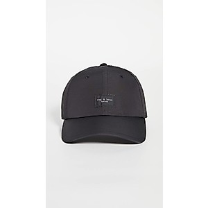 rag & bone Women's Addison Baseball Cap, Black, One Size