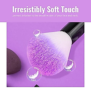 Makeup Brush Set 32pcs, Purple Make up Brushes Professional Foundation Powder Eyeshadow Brush Eyeliner Blush Concealer Brush with Bag