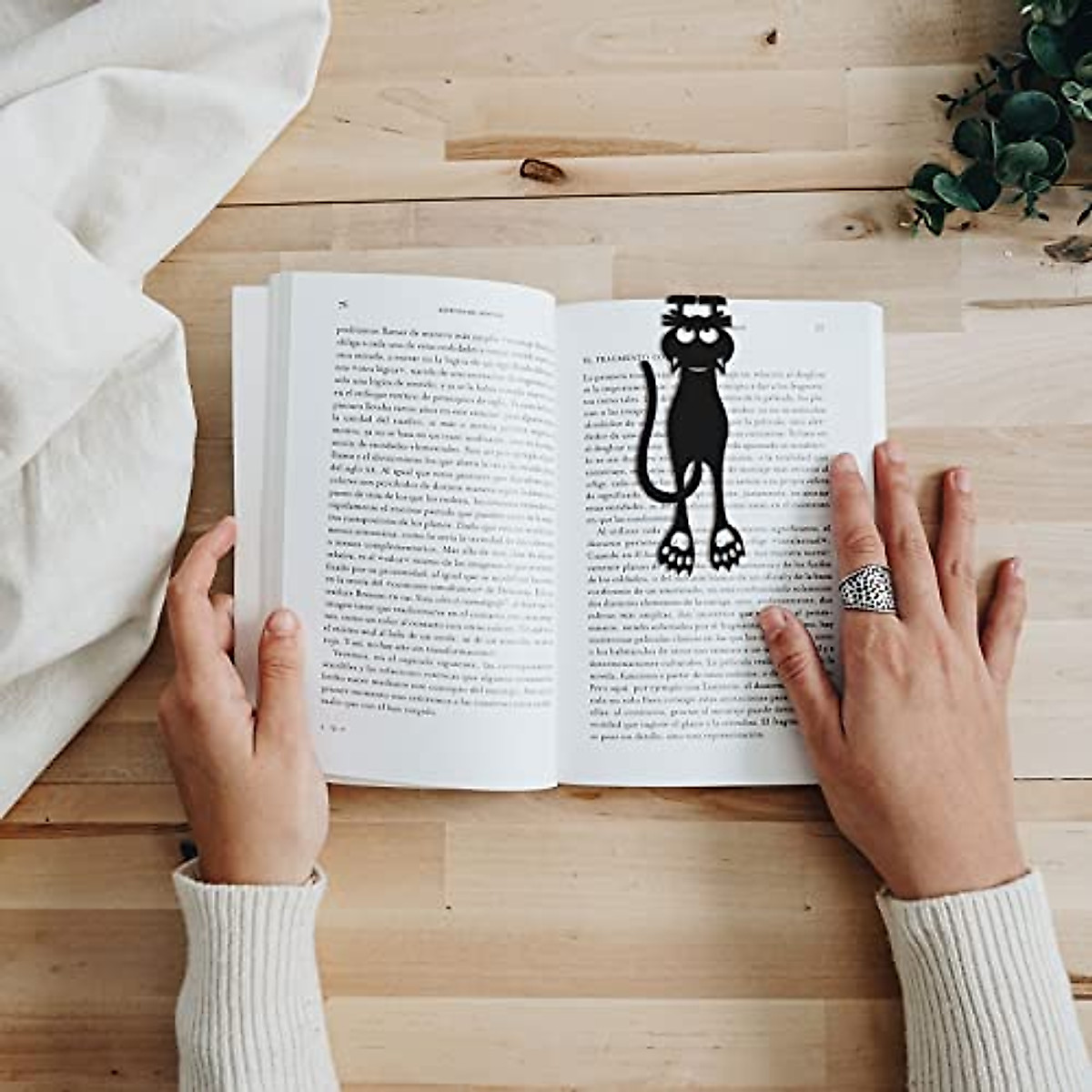 20Pcs Cat Bookmark for Men Women Book Lovers, Cute Curious Cat Paws for Locate Reading Progress, 3D PVC Cat Book Markers Cartoon Animal Book Marks for Birthday Present, Teachers Appreciation