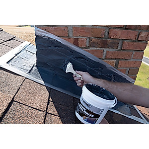 MasonryDefender Chimney Flashing Sealer - Flexible Coating That Protects Chimney Flashings from Water Leaks