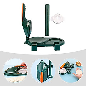 Housoutil Crepe Maker Dumpling Maker Tools Tortilla Press Tortilla Maker Plastic Dough Presser Tool Mexican Taco Quesadilla Maker Kitchen for Dumpling Pasta Pizza Hand Tools