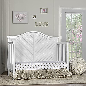 Dream On Me Kaylin 5-in-1 Convertible Crib in White, Greenguard Gold Certified 56x31x47 Inch (Pack of 1)