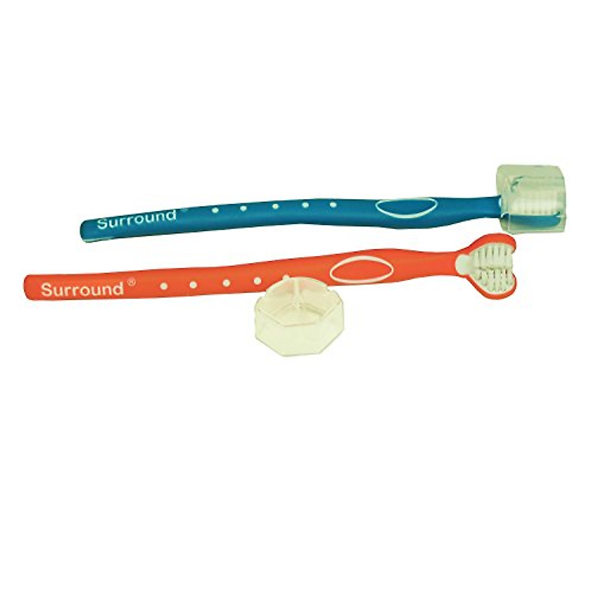Surround® Toothbrush (Pack of 2) (Blue/Coral)