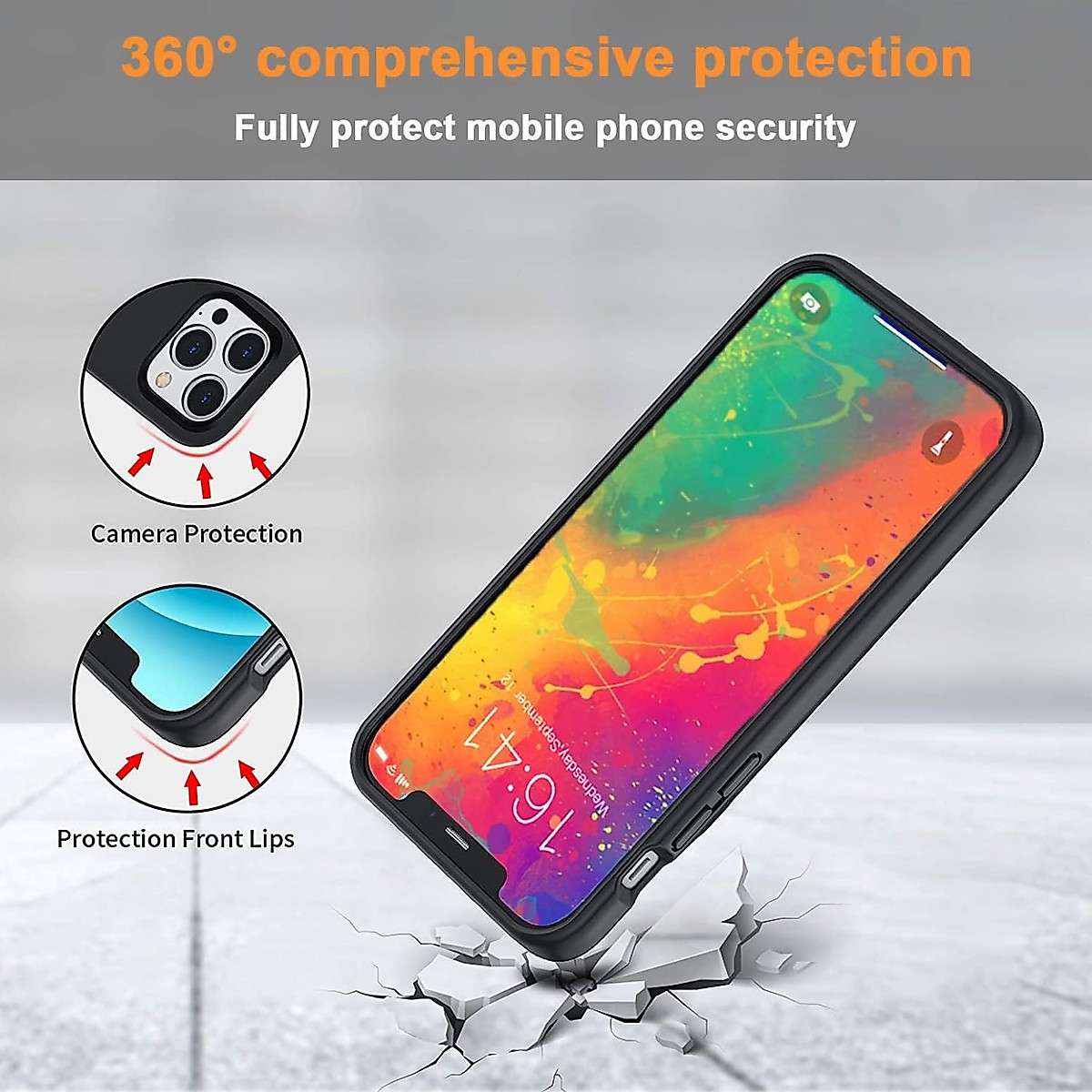 iCatchy Battery Case iPhone 12 Mini(5.4 inch), Large Capacity 8200mAh Ultra-Thin Portable 2-in-1 Charging and Protection Battery case,Compatible with iPhone 12 Mini Extended Battery Charger case