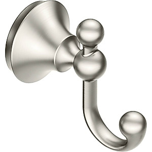 Moen YB5203BN Wynford Robe Hook, Brushed Nickel