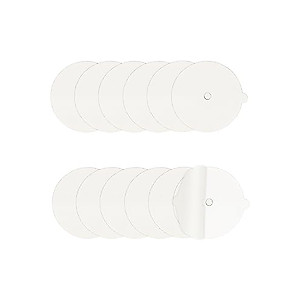 12 Pcs Flea Trap Refill Discs 5.4" Replacement Glue Boards with Hole Fits Flea Traps for Inside Your Home, Sticky Pads for Fleas, Bugs, Flies, Mosquitos, etc