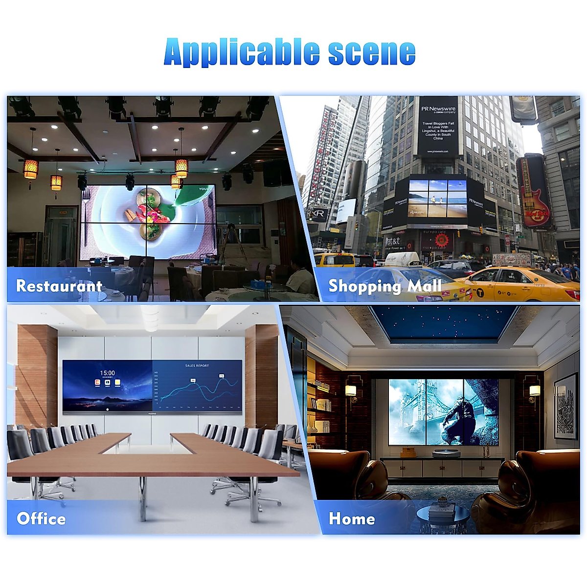 ORIVISION Video Wall Controller, 3x3 HDMI Video Wall Control,4K30 Input 108060 Output with 10 Splicing Modes 2x2,1x1,2x1,3x1,1x2,1x3,2x3,3x2,3x3,2x4, 180°Rotate TV Wall Processor for Mall ...etc.