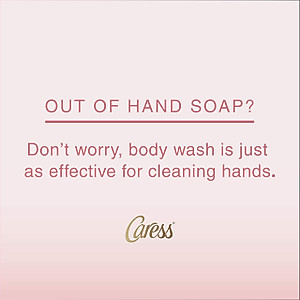 Caress Body Wash To Indulge & Pamper Rose & Ylang Ylang Oil With Floral Oil Essence 18.6 oz