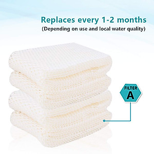 Horyliin 4 Pack Humidifier Wicking Filters Replacement Compatible for Honeywell HAC-504 and HAC-504AW,HCM-350,HCM-300T, HCM-600, HCM-710, HCM-315T