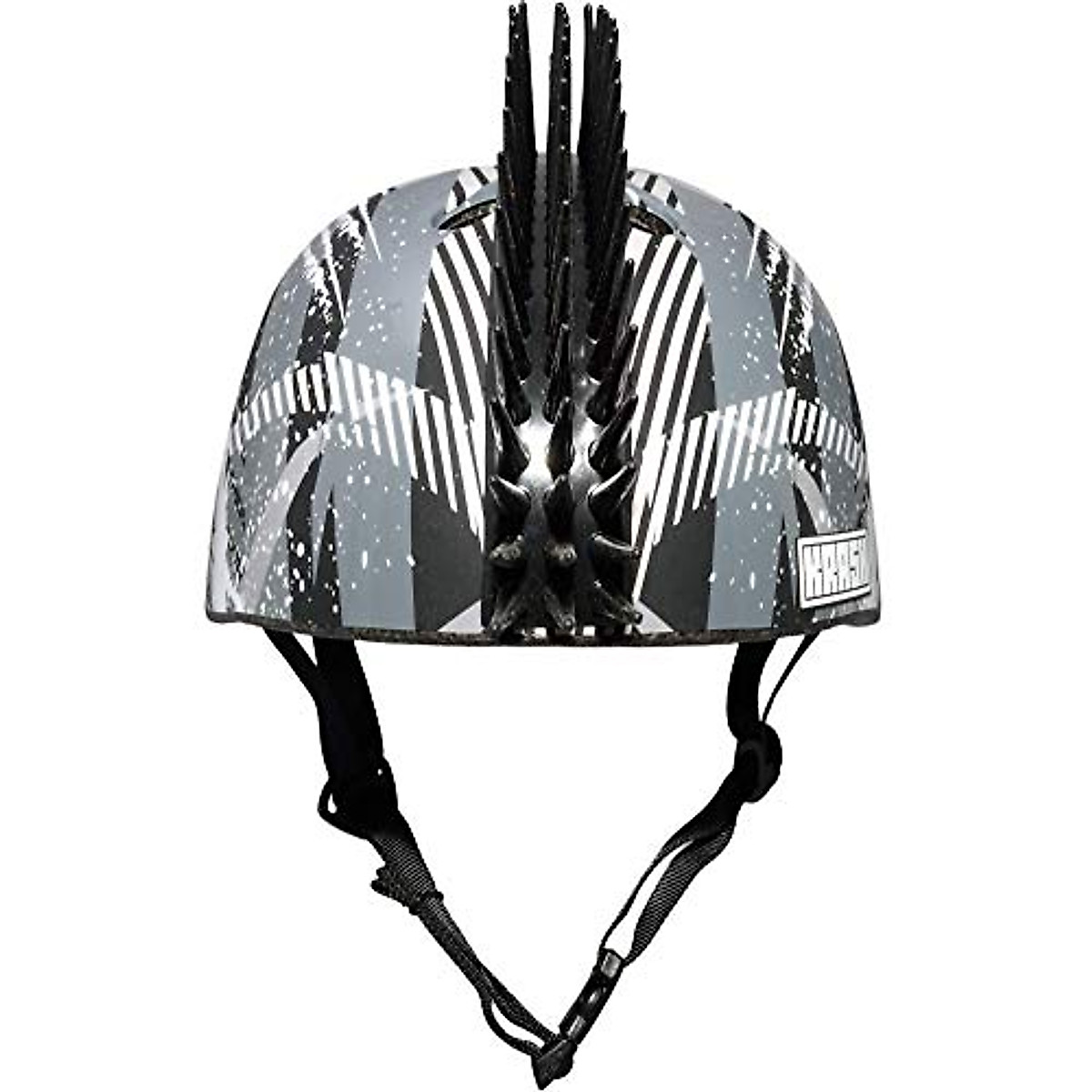 Krash unisex teen Mohawk Bike Helmet, Moto Grey, Youth Boys US
