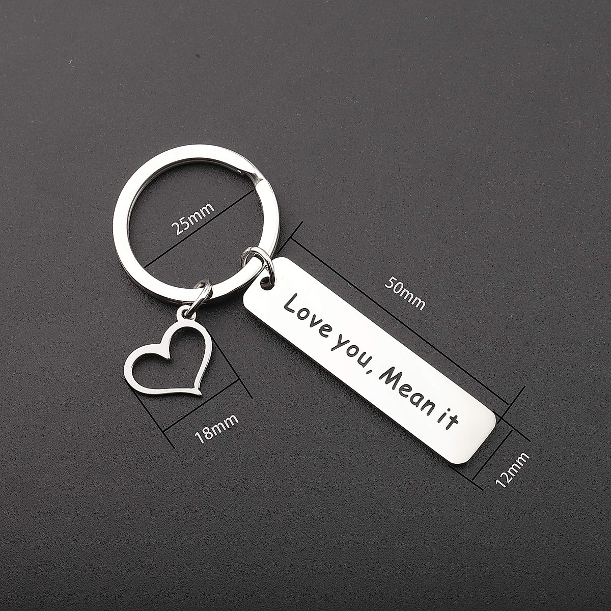 MAOFAED Couple Jewelry Gift for Boyfriend Love You Mean It Valentines Day Gift for Her