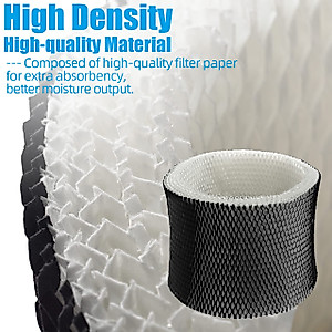 Alocs HWF75 Humidifier Filter D Replacement for Holmes - HM3500 HM3600 HM3650 HM3655 HM3656; Honey-well HCM6009; Sunbeam SCM3501 SCM3609 SCM3755C humidifier (2 Pack)