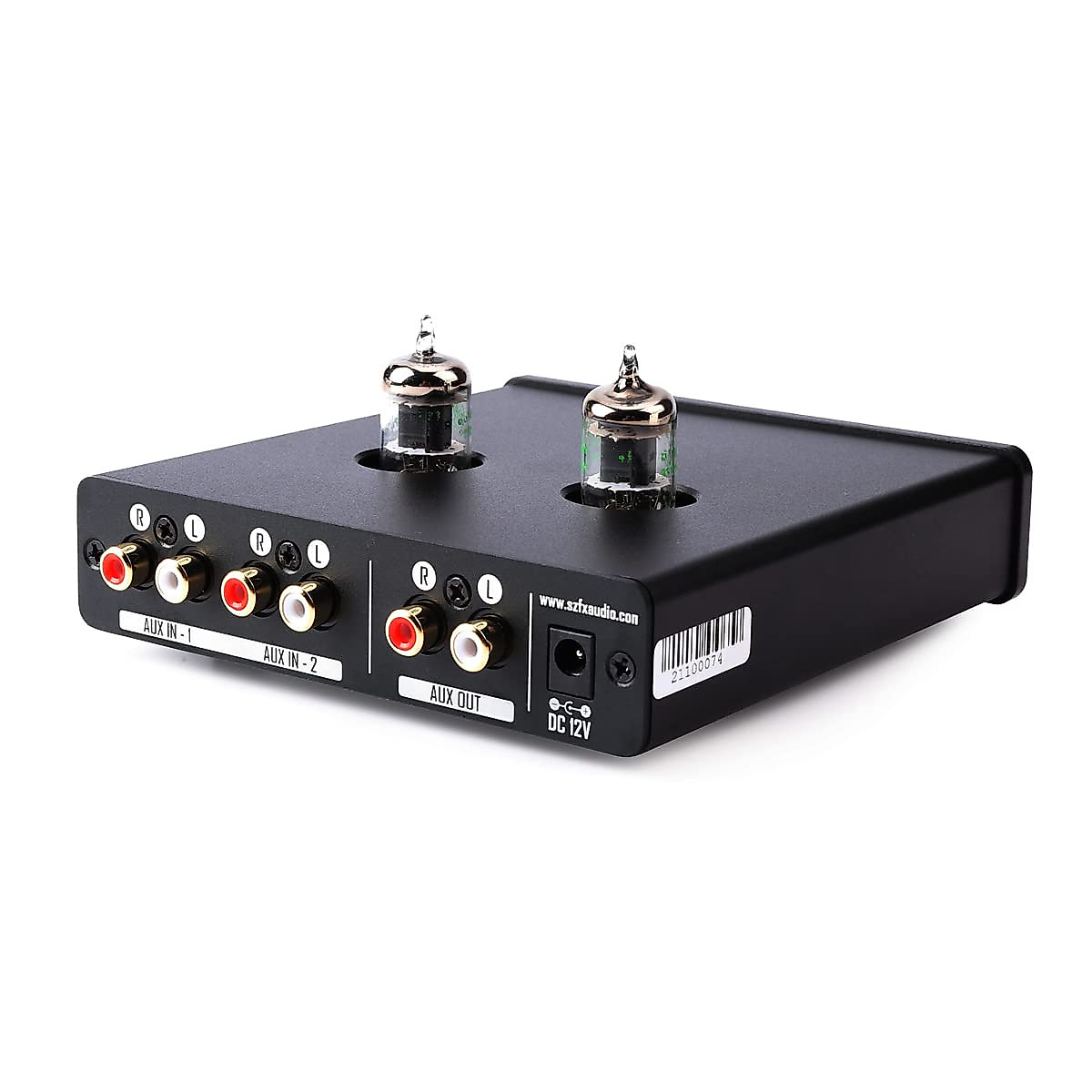 FX-Audio Tube-02 Pro Tube Headphone Amplifier, Vacuum 5725 Tube Preamp, Mini Hi-Fi Integrated Stereo Class A amp Supports 32-600 ohms of Headphones, for Stereo Amplifier/Active Speaker