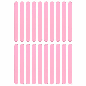 20 Professional Nail File Emery Boards Manicure Double Sided 280 320 Grit Pink