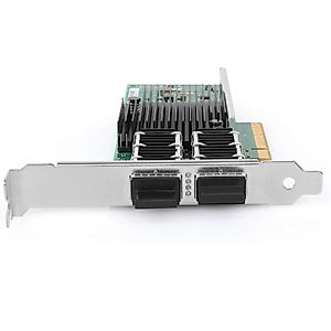 Vogzone 40Gb PCI-E NIC Network Card for Intel XL710-QDA2,10GbE/40GbE Dual QSFP+ Ports, with Intel XL710-BM2 Chip,40GbE PCI Express 3.0 X8 Ethernet Adapter Support Windows/Linux/VMware