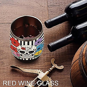 OPTKSNCU 304 Stainless Steel Insulated Cup with Lid, Black And White Stripes Print Durable, And Easy to Clean – Ideal for Home, Office, And Gift Giving