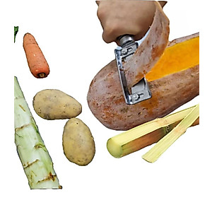 Heavy Duty Vegetable Peeler with Ultra Sharp Thick n Strong Blade for Butternut Squash Sugar cane Asparagus,Easy to peeling hard skin of fruits and vegetable