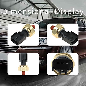 Engine Oil Pressure Switch, Oil Pressure Switch Sensor, Engine Oil Pressure Sensor Sender Switch, Oil Sensor Compatible with Chrysler Dodge Jeep RAM, Replaces #5149064AA, 5149062AA, 56028807AB