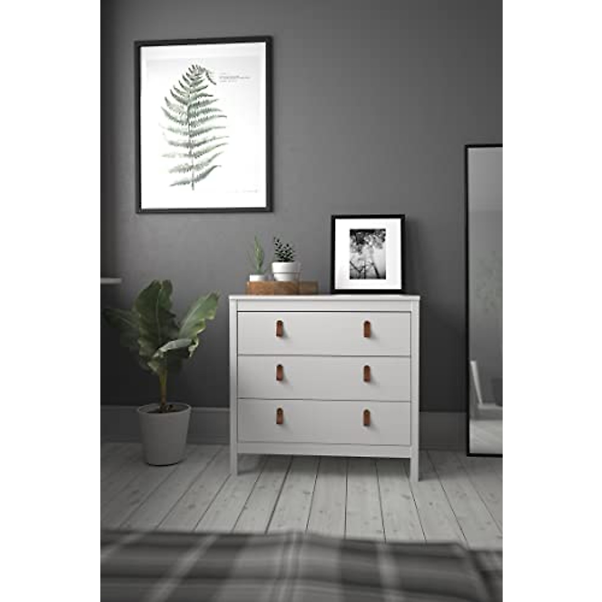 Tvilum 3 Drawer Chest, White