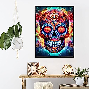 ZuoAnLF 6 Pack Diamond Painting Kits with 3 Magnetic Black Frames, Diamond Art Kit for Beginners DIY Full Drill Gem Art, Magnetic Diamond Painting Frames 30x40cm/12 x 16 Inch