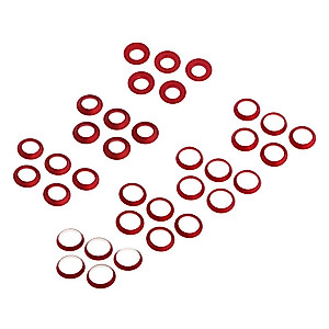 SM SunniMix 55pcs Aluminum Alloy Winding Decorative DIY Fishing Rod Building Repair Kit, Inner Dia 9mm