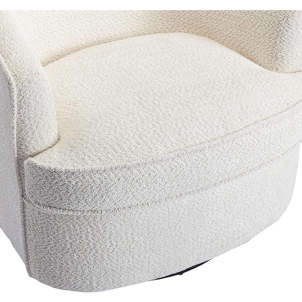 Swivel Barrel Chair, Comfy Round Accent Sofa Chair for Living Room, 360 Degree Swivel Barrel Club Chair, Leisure Arm Chair for Living Room Bedroom Office Waiting Rooms (Color : Beige)