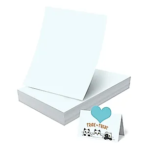 White Cardstock Paper 8.5 x 11, 60 Sheets 250g Premium White Card Stock Printer Paper, Heavy Construction Paper for card making, scrapbooking, craft