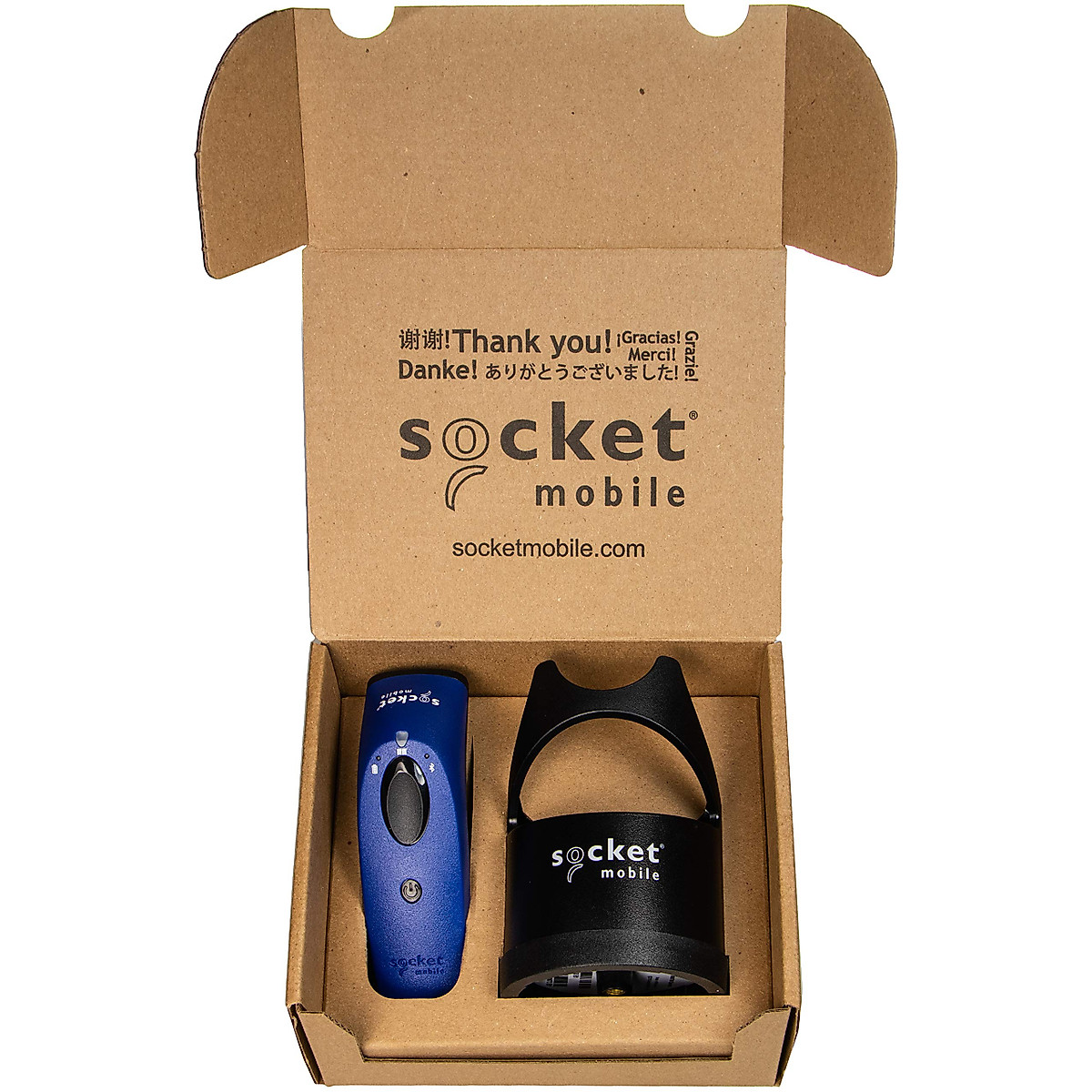 SOCKET Scan S700, 1D Barcode Scanner, Blue & Charging Dock (CX3465-1933)