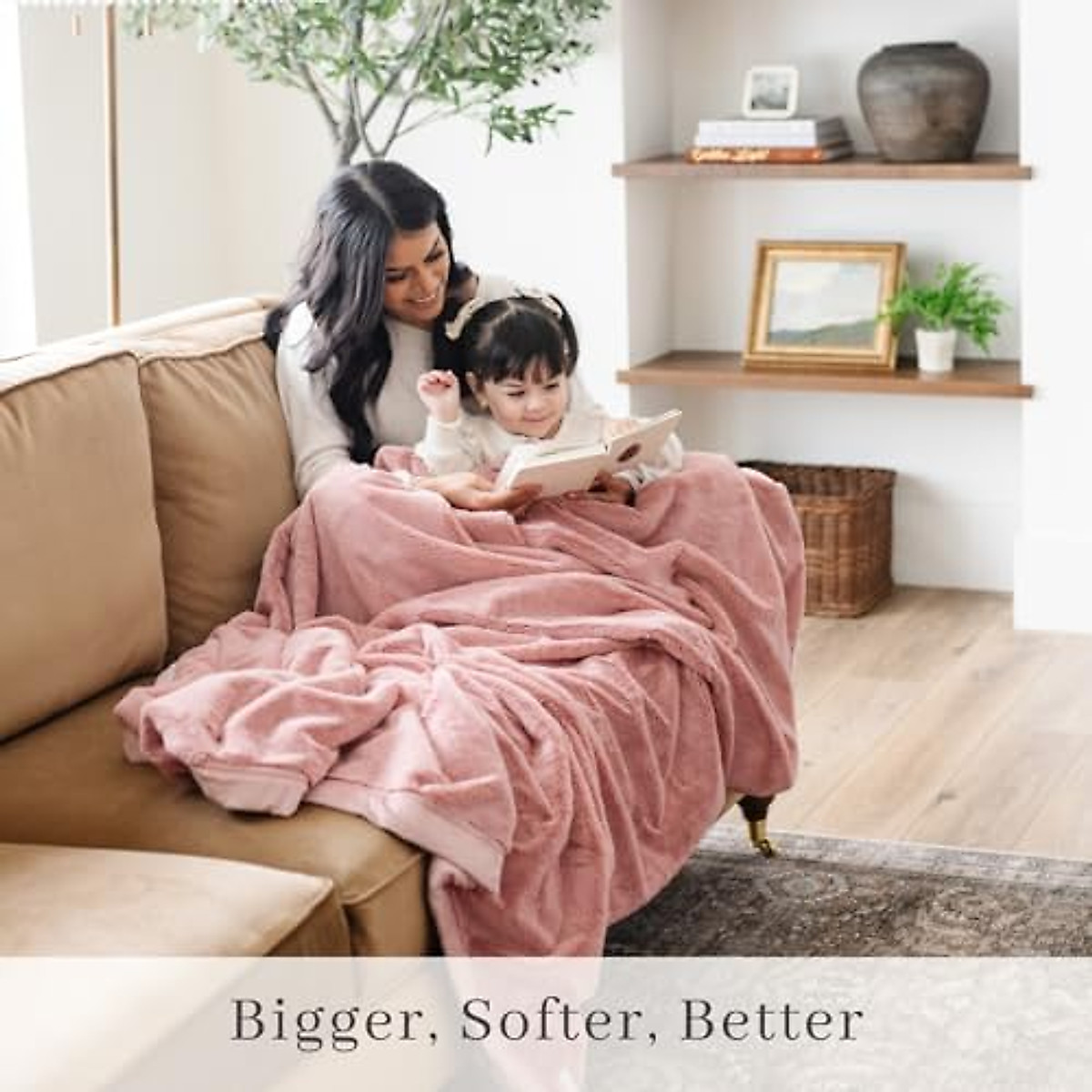 SARANONI Oversized Super Soft Comfy Lush Adult Extra Large Blanket, (Ballet Slipper Pink, 60" x 80")