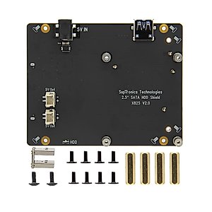 Geekworm for Raspberry Pi 4 SATA Storage, X825 V2.0 2.5 inch SATA HDD/SSD Expansion Board UASP Supported Compatible with Raspberry Pi 4 Model B 1GB/2GB/4GB/8GB Only(Not Include Raspberry Pi)
