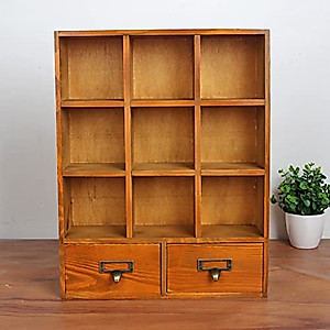 ZSEDP 1PC Office Wall Mounted Storage Box 11 Section Divided Cosmetic Cargo Storage Cabinets