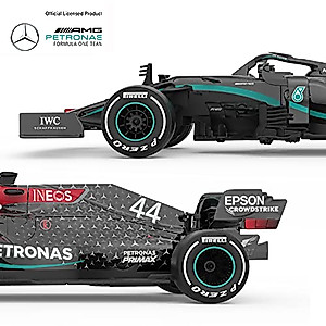 ZMZ Remote Control Car 1:18 Scale Licensed RC Mercedes-AMG F1 W11 EQ Series, F1 RC Car Boy Toys, Model Cars Display Vehicles for Boys and Girls Toy Cars for Adults Boys Girls 7 Years Old Gift (Black)