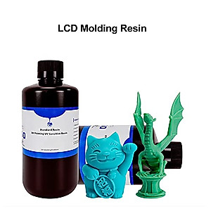 Photopolymer Resin, 500g LCD DLP High Toughness 3D Printer Resin UV Curing for Model(Green)