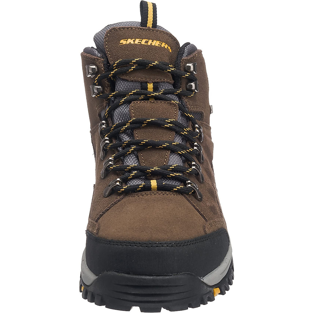 Skechers Men's Relment Pelmo Hiking Boot, Khaki, 10.5 X-Wide