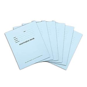 Mintra Office Blue Examination Book- for School, Home, Business, Office (Blue Exam/Test Books (8 Sheets-16 pages) - Wide Ruled, 6 pack)