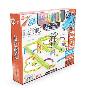 HEXBUG Flash Nano nanotopia - Colorful Sensory Playset for Kids - Build Your Own Playground - Over 130 Pieces and Batteries Included Old Version