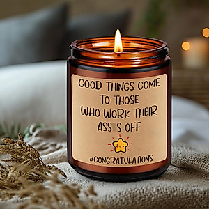 Fairy's Gift Candles - Congratulations Gifts, Job Promotion Gifts for Women Men, Friend, Coworker, Work Bestie - Funny New Job Gifts, Congrats on New Job, Congratulations on Your Promotion