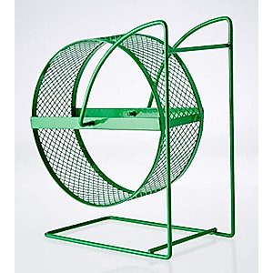 Living World Deluxe Exercise Wheel, Hamster and Small Animal Wheel, Green
