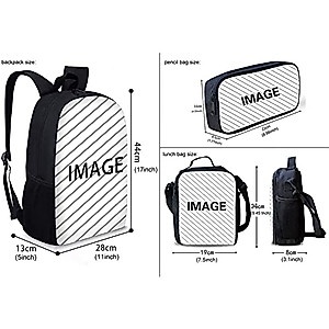 Coloranimal Fashion Backpack for Teen Girls Boys American Flag Camo Deer Hunting Printing Kids School Book Bag/Pencil Case/Lunchbox/Water Bottle Sleeve