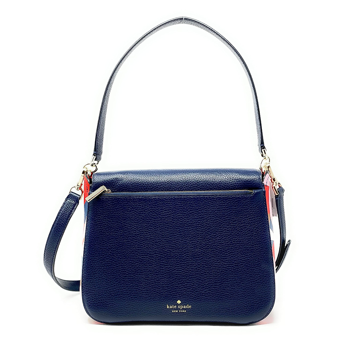 Kate Spade Kailee Tropical Toss Medium Flap Shoulder Leather Bag Nightcap Floral