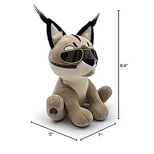 Youtooz Meme Big Floppa Plushie 9", Soft 100% PP-Cotton, Raise Your Floppa Meme Plushies, Based on Caracal Cat Species & Big Floppa Meme