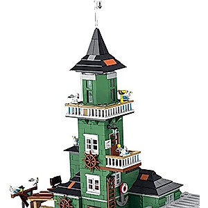 General Jim's Realistically Detailed Fisherman Harbortown Series City Modular Buildings 3452 Piece Three Level Lighthouse Construction Suite Building Blocks Toy Bricks Set for Adults and Teens