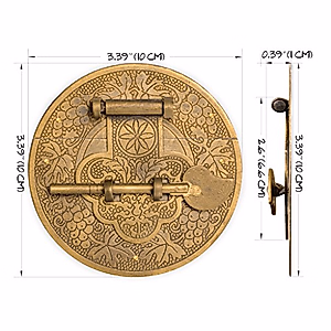 Hardware Philosophy Longevity Brass Plate Chest Box Latch Decorative Hardware 4"