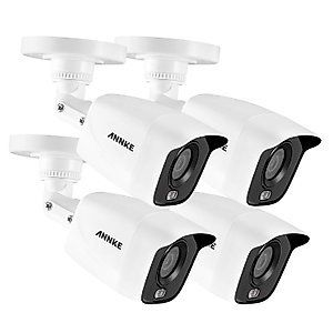 ANNKE TVI Surveillance Camera with Full Color Night Vision, 1080P HD Analog Security Video Camera with Smart Array LED, 3.6MM Lens, IP67 Weatherproof for Indoor and Outdoor Use