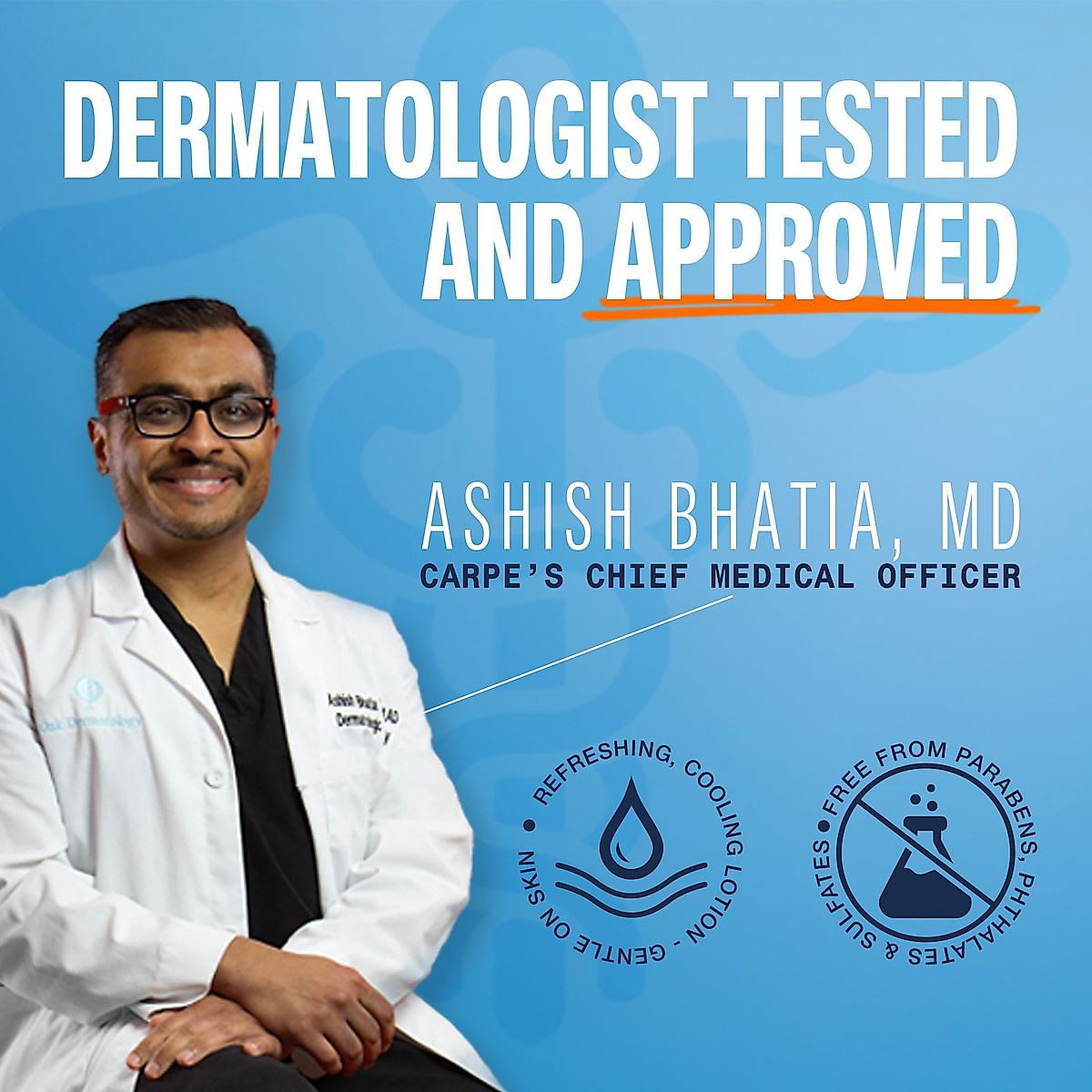 Carpe Antiperspirant Foot Lotion, A dermatologist-recommended solution to stop sweaty, smelly feet, Helps prevent blisters, Great for hyperhidrosis