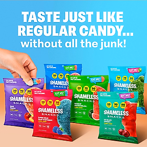 Shameless Snacks - Healthy Low Calorie Snacks, Low Carb Keto Gummies (Gluten Free Candy) - 6 Pack Super Variety Pack