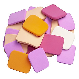 Diane D6049 Assorted Latex Makeup Cosmetic Sponges - 24 Pack