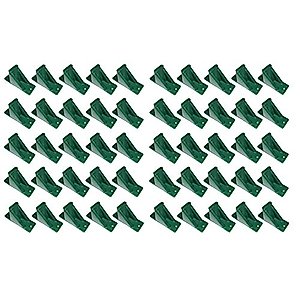 JSP Manufacturing Green Plastic Mini Roof Snow Ice Guard - Multi-Quantity Pack | Prevents Sliding Snow Stops Buildup (50)