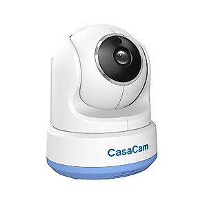 CasaCam BC200 Digital Wireless HD Pan & Tilt Baby Camera, Add-on Camera BM200, Two-Way Audio, Night Vision, Temperature Monitoring, Night Light and Lullabies
